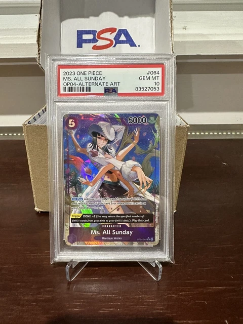 ONE PIECE CARD Game-Ms All Sunday (Nico Robin) Op04-064 Alt Art PSA10 ...