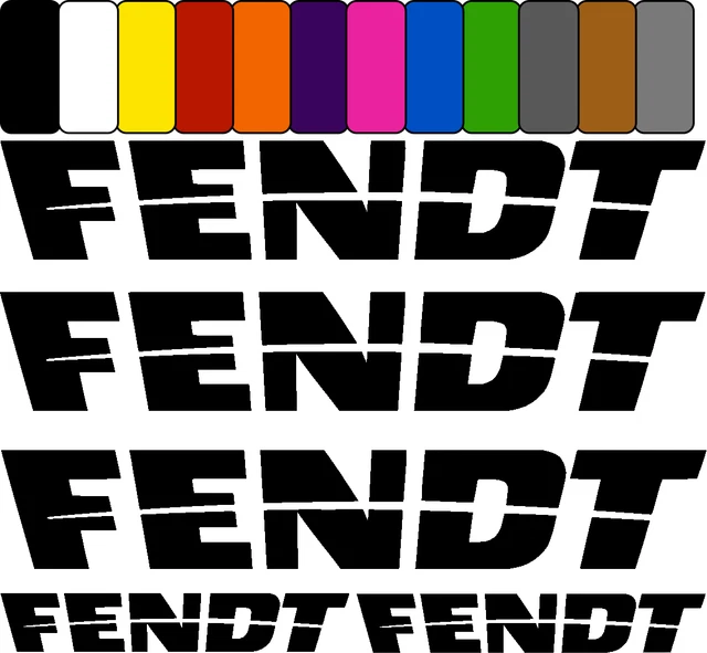 FENDT STICKER STICKER combine tractor excavator £16.46 - PicClick UK