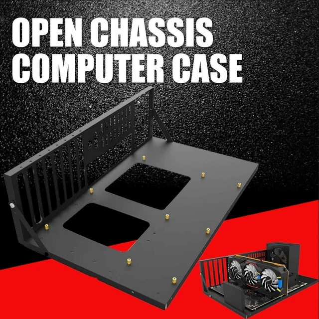 OPEN CHASSIS COMPUTER case Equipment Motherboard Bracket Mining Rig ...