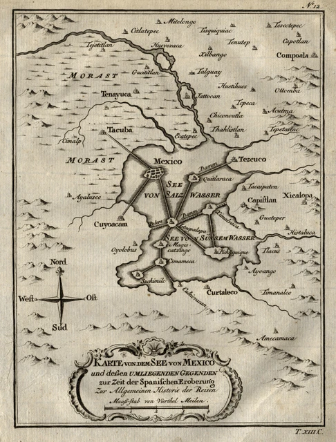 MEXICO CITY ORIGINAL Copperplate Map Bellin 1750 £79.08 - PicClick UK