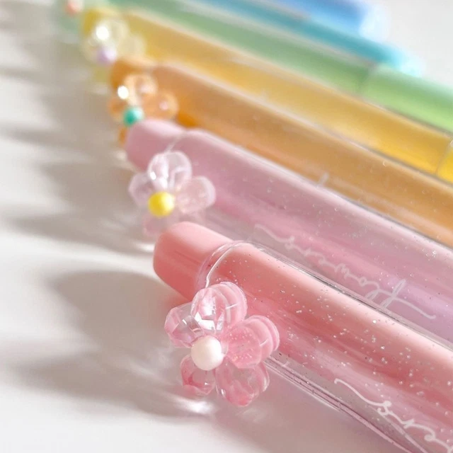 8 COLOR RETRACTABLE Highlighter Pen Chiseled Tip Fluorescent Marker for ...