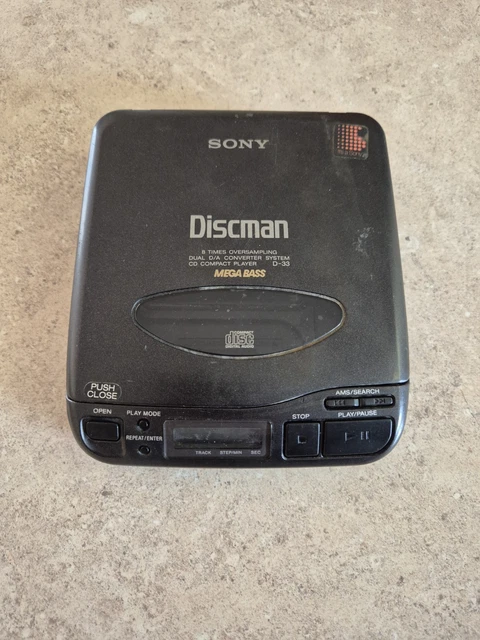 SONY DISCMAN CD Compact Player D-33 Mega Bass 90s $15.00 - PicClick AU