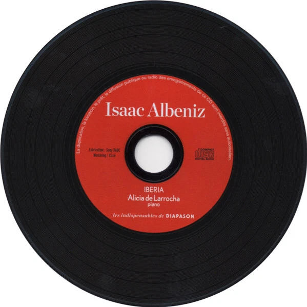 ISAAC ALBÉNIZ - Alicia De Larrocha Iberia - CD EUR 6,99 - PicClick FR