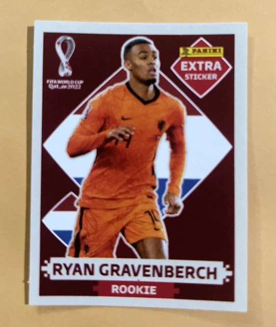 PANINI FIFA WM 2022 Qatar - Ryan GRAVENBERCH - EXTRA STICKER ROOKIE EUR 7,54 - PicClick IT