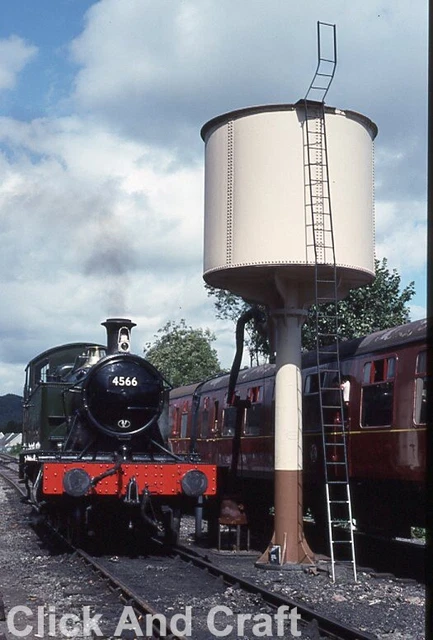 35MM SLIDE BR British Railways Steam Train GWR Small Prairie No. 4566 ...