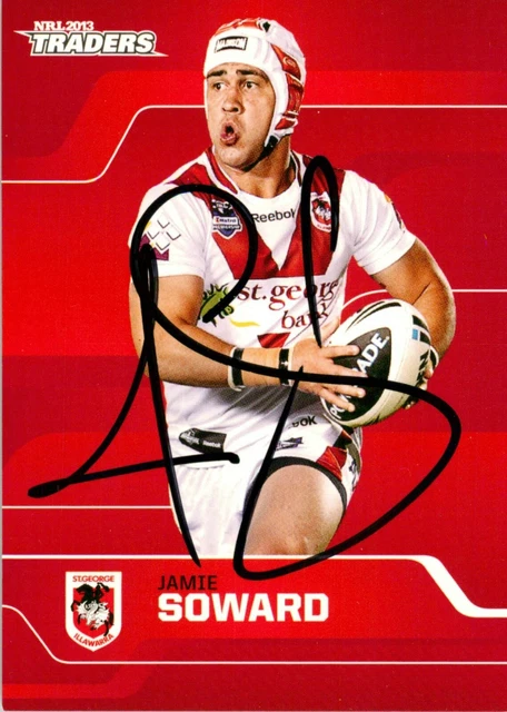 SIGNED 2013 ST GEORGE ILLAWARRA DRAGONS NRL Card JAMIE SOWARD EUR 5,88 ...