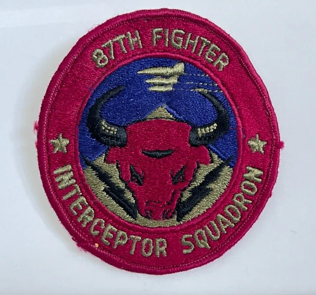 USAF US AIR Force 87th Fighter Interceptor Squadron Cloth Patch 95 mm ...