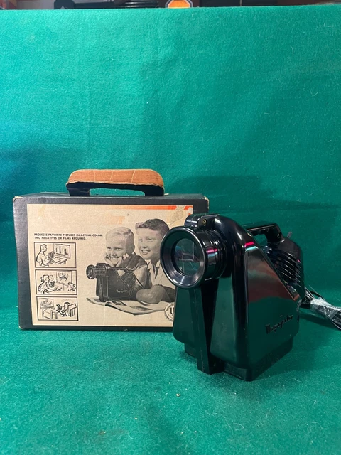 VINTAGE 1960S MAGNAJECTOR Magnifier TOY Projector W/Box RARE WORKS ...