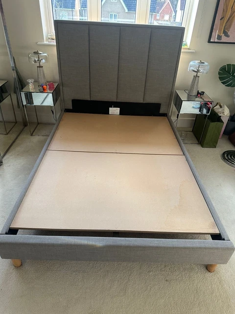 NEXT DOUBLE BED Frame Grey £73.50 - PicClick UK