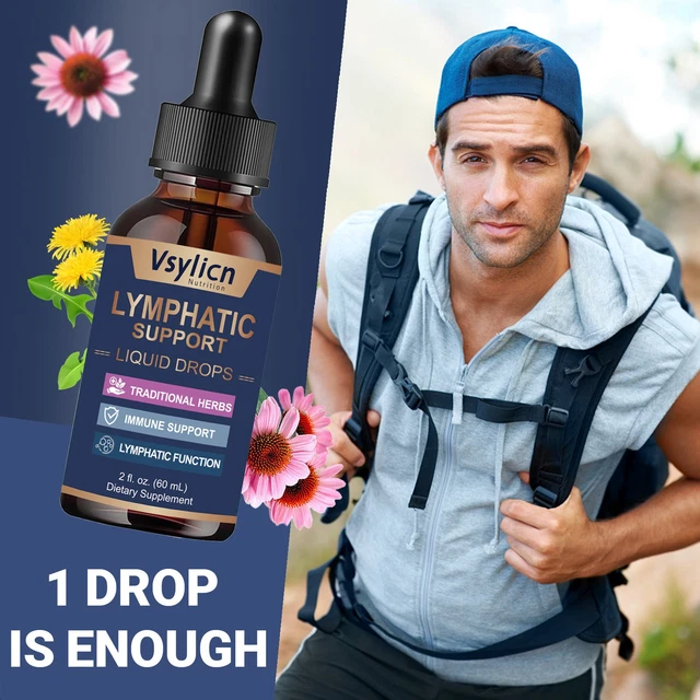 CLEANSE & DETOX: Lymph MD Herbal Drops for Lymphatic Health & Support £ ...