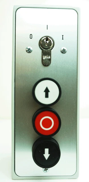 PUSH BUTTON STATION up/down + stop button, Locking, hoist, roller ...