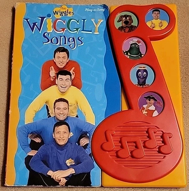 THE WIGGLES WIGGLY Songs Play-a-Song Board Book Musical Buttons TESTED ...