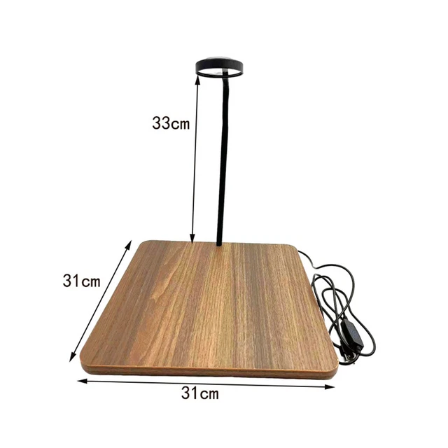 LED AQUARIUM LAMP 1 Button Switch Firm Adjustable Brightness 3 Color ...
