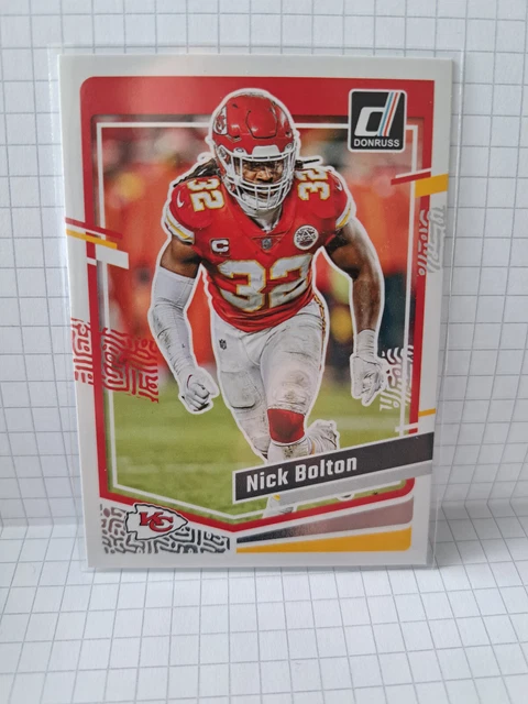 PANINI DONRUSS FOOTBALL 2023 Nick Bolton Chiefs #148 Trading Card NFL ...