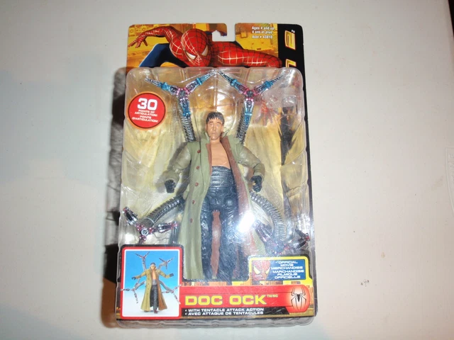 SPIDER-MAN 2 MOVIE DOC OCK Action Figure 4 Bendable Tentacles 2004 New ...