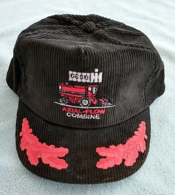 VINTAGE CASE IH Axial Flow Combine Tractor Corduroy Hat Cap, Made In ...
