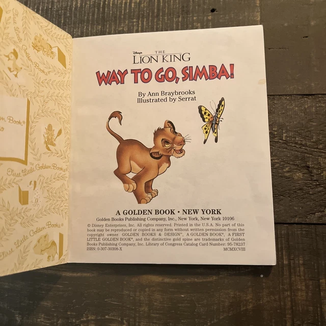 DISNEY'S THE LION King: Way to Go, Simba! by Braybrooks, Ann £3.92 ...