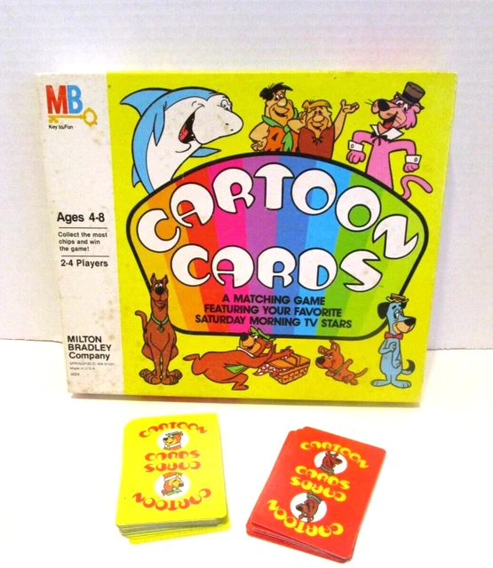 VINTAGE SATURDAY CARTOON Cards Game Scooby Doo, Flintstones, Yogi Bear ...