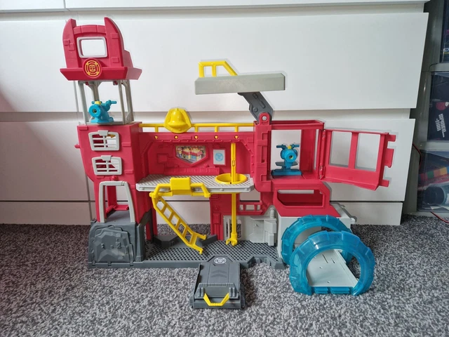 HASBRO PLAYSKOOL HEROES Transformers Rescue Bot Fire Station Playset ...