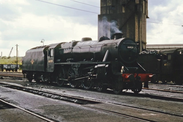 BRITISH RAIL STANIER Black 5 44929 Agecroft Shed 08/08/65 Rail Photo ...