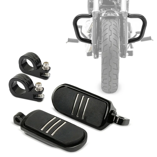 CRASH BAR + pedane 38mm per chopper/custombike 883 Custom 04-10 FS3 blk ...