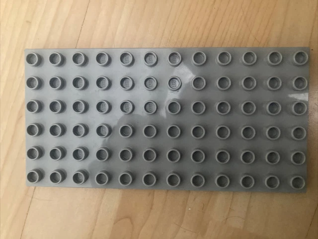 LEGO DUPLO GREY 6x12 12x6 STUD BASE BUILDING BOARD # 4196 £1.75 ...