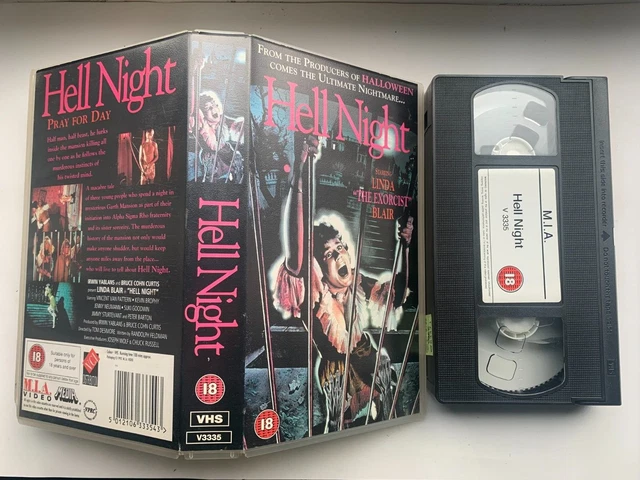 HELL NIGHT {1981, Vhs/Pal, Rare Horror} Linda Blair. Rare & Oop ~ Deleted Title! £12.99 ...