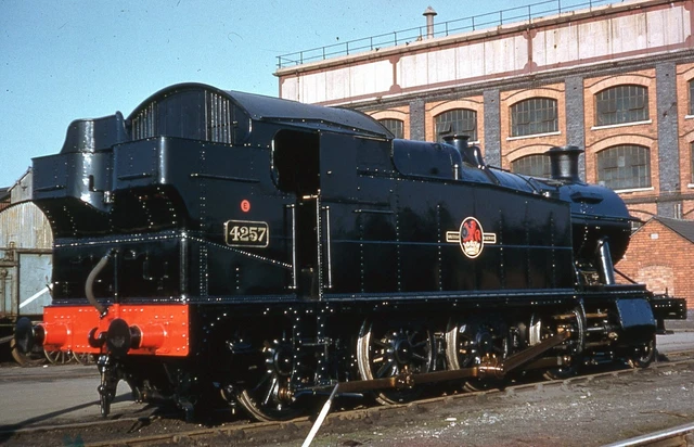 COLOUR RAIL SLIDE, BRW1380, GWR 4200 class, 4257, Swindon Works £1.25 ...