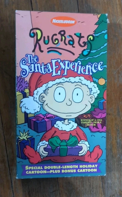RUGRATS VHS THE Santa Experience 1996 Nickelodeon Orange Tape Christmas ...
