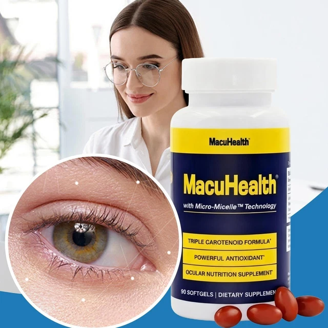 MACUHEALTH TRIPLE CAROTENOID Formula - Eye Vitamins for Adults - 90 ...