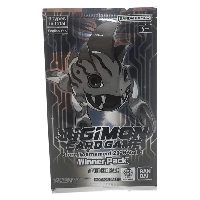 DIGIMON CARD GAME Store Tournament Kit Vol.1 2026 Sealed Winner Judge ...