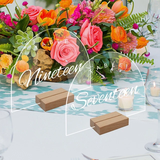 PORTE-PANNEAU DE TABLE en acrylique ??l??gant et fonctionnel avec ...