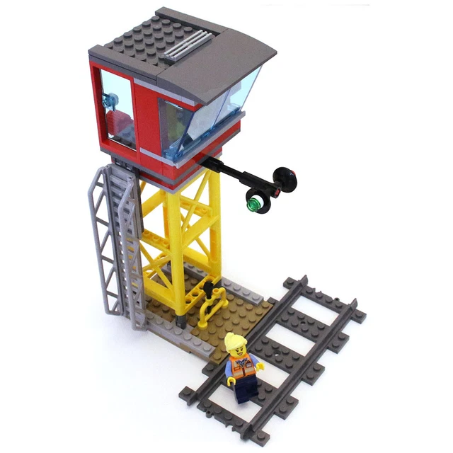 LEGO TRAIN CITY Cargo Signal Box Control Centre Tower from 60198 NEW £ ...