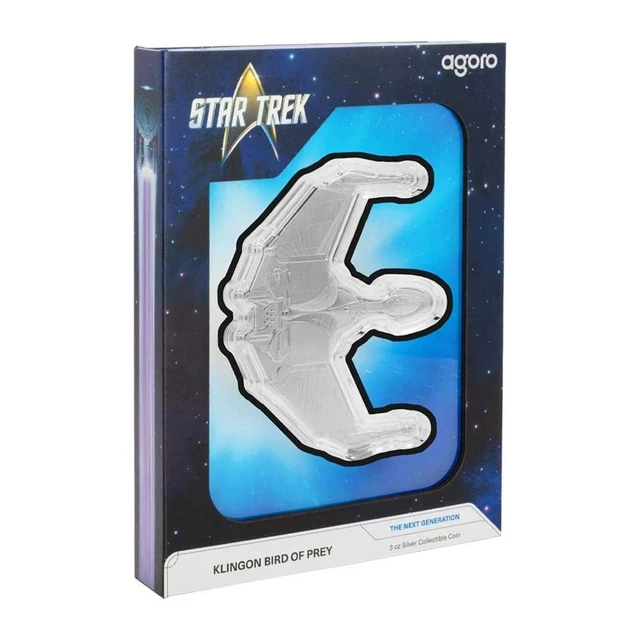 2025 STAR TREK Ships – Klingon Bird of Prey 3oz Silver Coin £224.22 ...