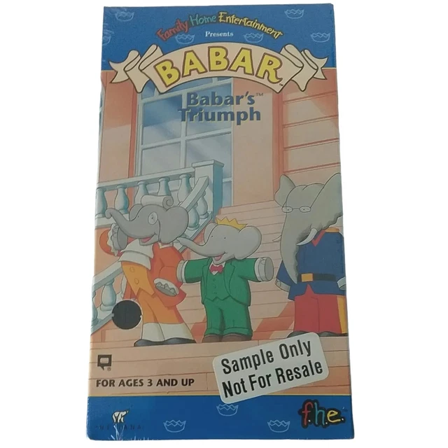 BABAR VHS BABAR'S Triumph 1991 PROMO Copy NEW £39.31 - PicClick UK