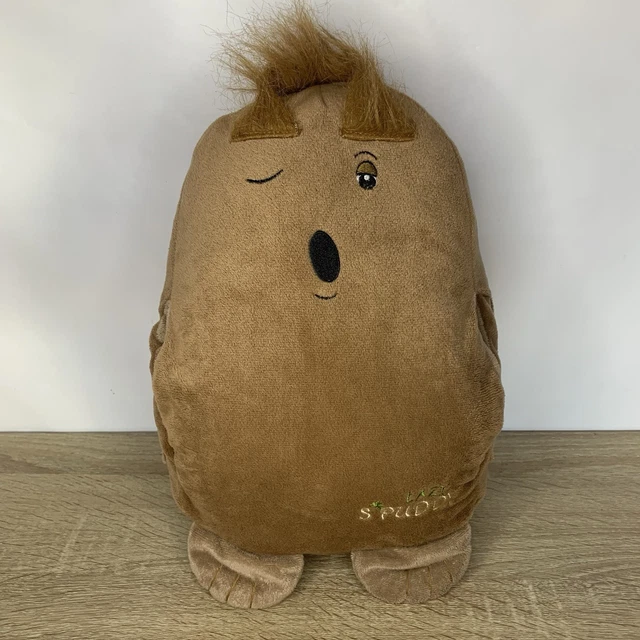 SPUDDY LAZY Couch Potato S'Puddy Cushion 12" Soft Toy Plush Pocket ...