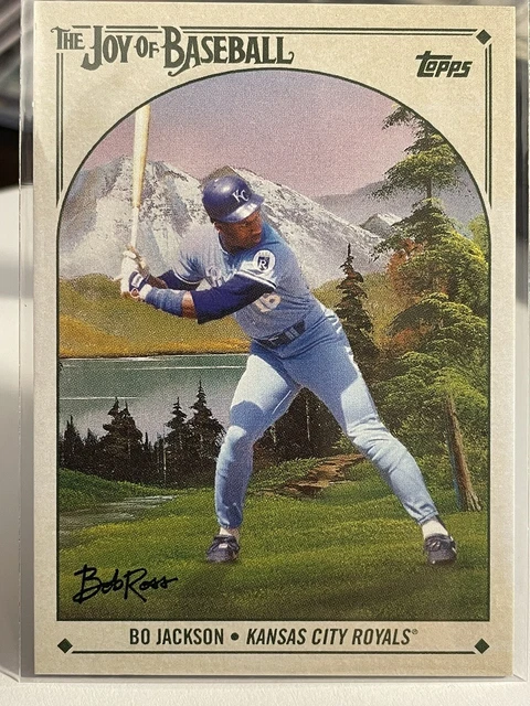 2023 TOPPS X Bob Ross la joie du baseball - Bo Jackson - Kansas City ...