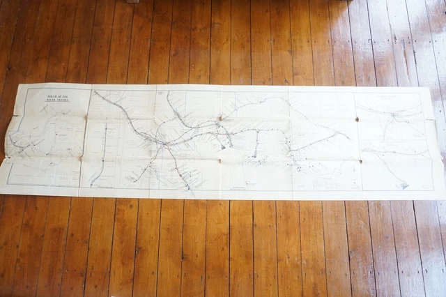 1924 LMS IN the Metropolitan Area Railway Map £49.99 - PicClick UK