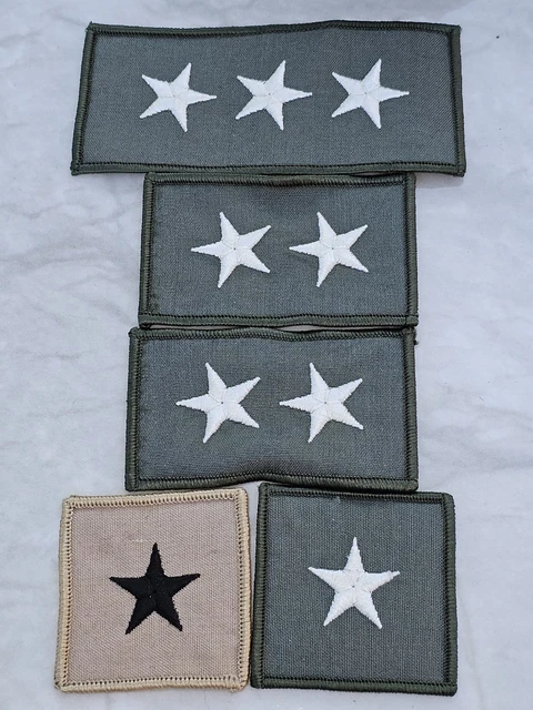 1960S 70S US Army Vietnam Cold War Era General Officer Rank Patch Lot L ...