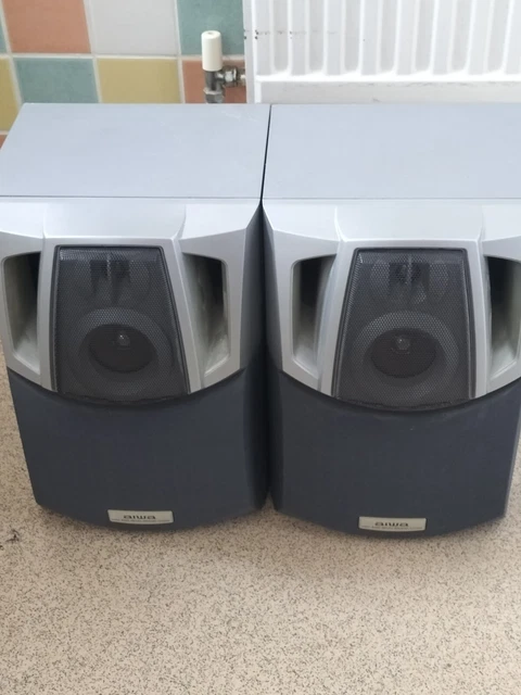 AIWA SPEAKERS PAIR 80/90s Hifi System All Working 6ohms Model SX-NSZ20 ...
