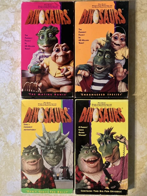VINTAGE DINOSAURS TV Show VHS Lot Walt Disney Home Video 4 Tapes EUR 15 ...
