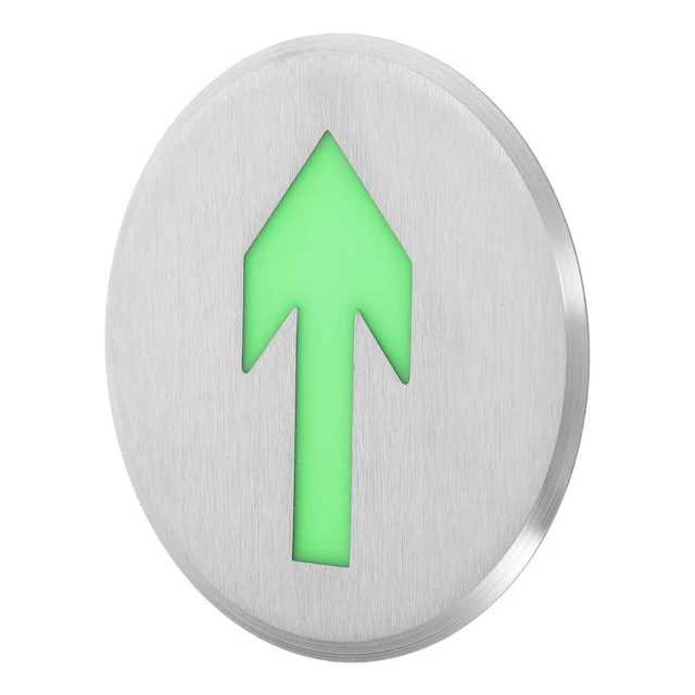LUMINOUS SIGN ONE-WAY Arrow Safety Signs Glowing Emergency Floor £16.38 ...