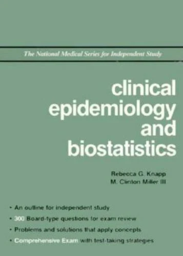 Clinical Epidemiology And Biostatistics National Medical Series For Independen £3 67 Picclick Uk
