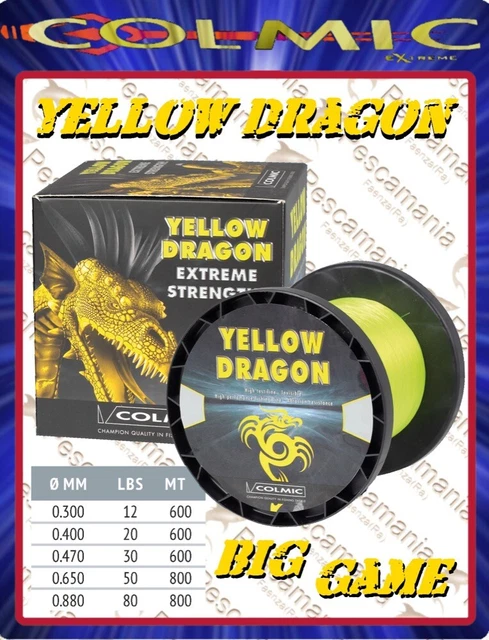 MONOFIL JAPONAIS COLMIC Yellow Dragon big game trolling mt.800 EUR 59,75 - PicClick FR