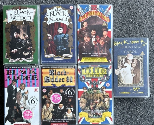 7 BLACKADDER VHS SET BBC VIDEO COLLECTION £26.70 - PicClick UK