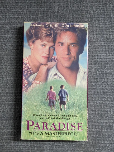 PARADISE VHS TAPE Melanie Griffith Don Johnson Elijah Wood PG-13 ...