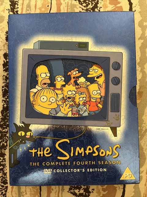 THE SIMPSONS COMPLETE Fourth Season DVD Box Set *22 EPISODES* (Reg 2 UK ...
