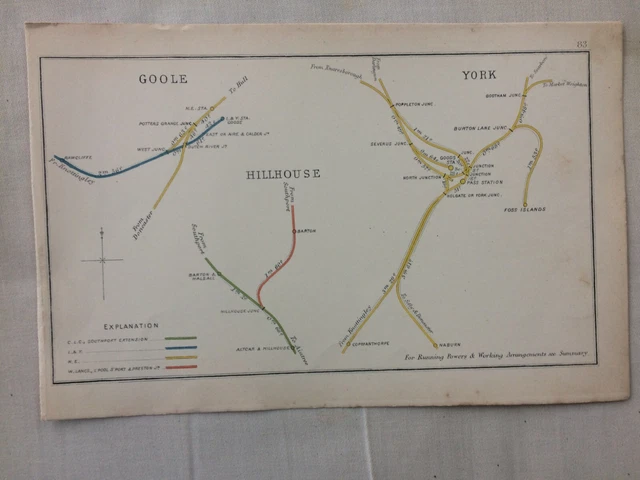 HILLHOUSE BARTON GOOLE Canal Ouse Reedness York Boothan Naburn Railway ...