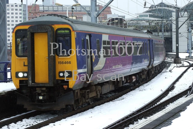 CLASS 156 156466, 2 car DMU, in Northern in snow at Manchester Piccadilly £0.75 - PicClick UK