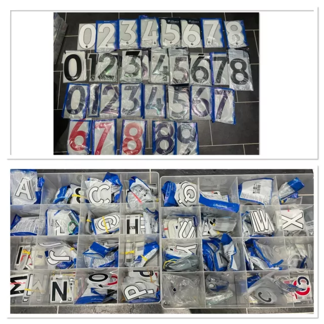 SPORTING ID PREMIER League Letters Numbers player size Nameset 2017 ...